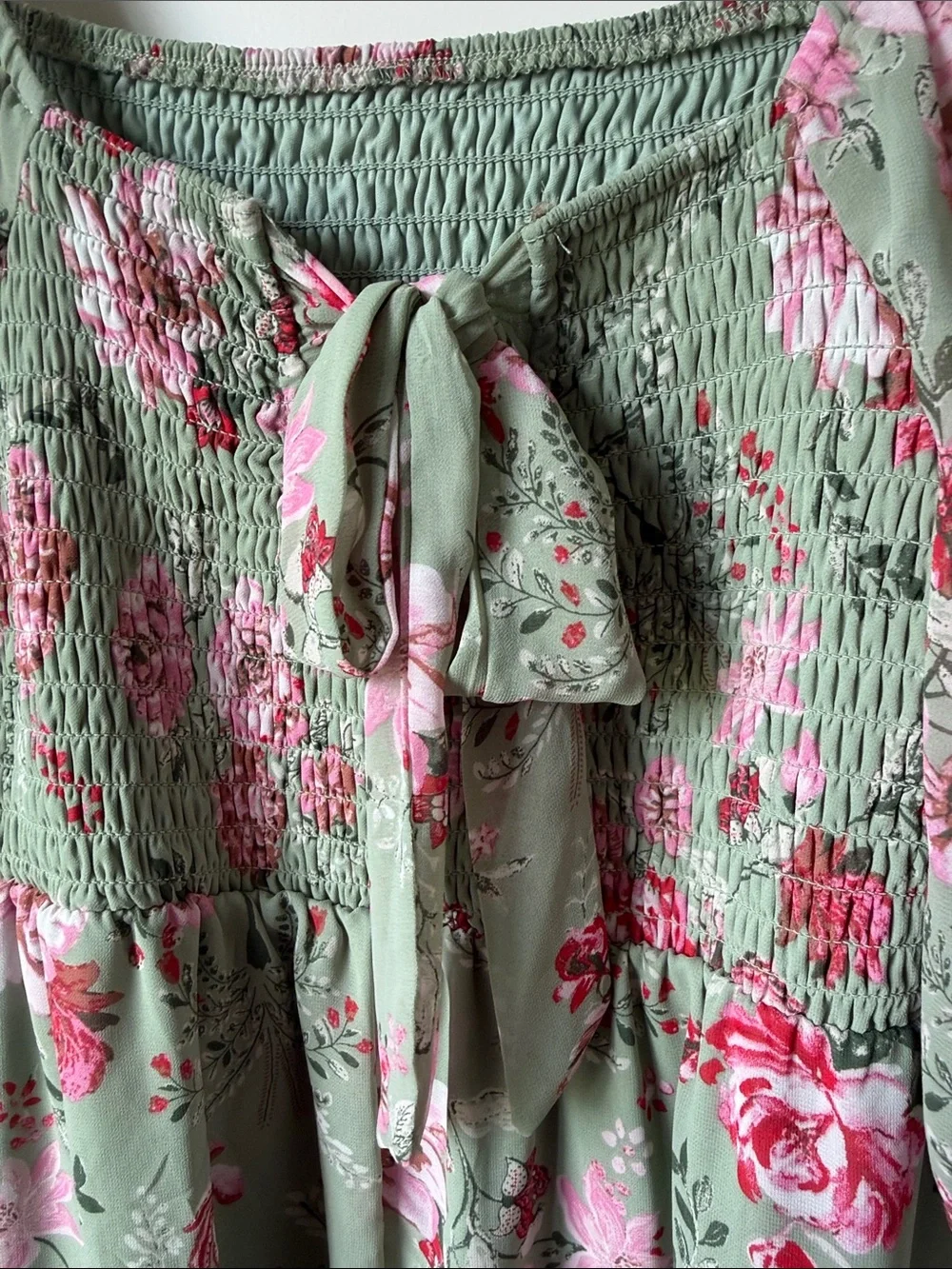 Lily Rose | Dresses | Lily Rose Sage Green Floral Mini Dress With Pink ...